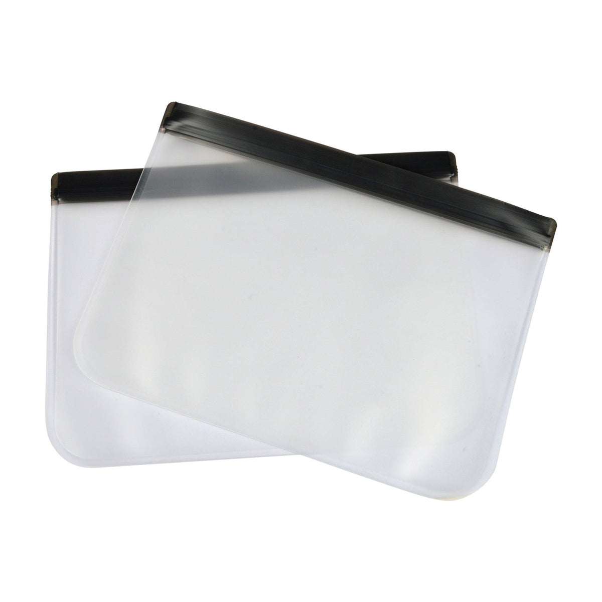SET OF 2 REUSABLE PEVA FOOD BAGS 1.5L TRANSPARENT — Foma Home