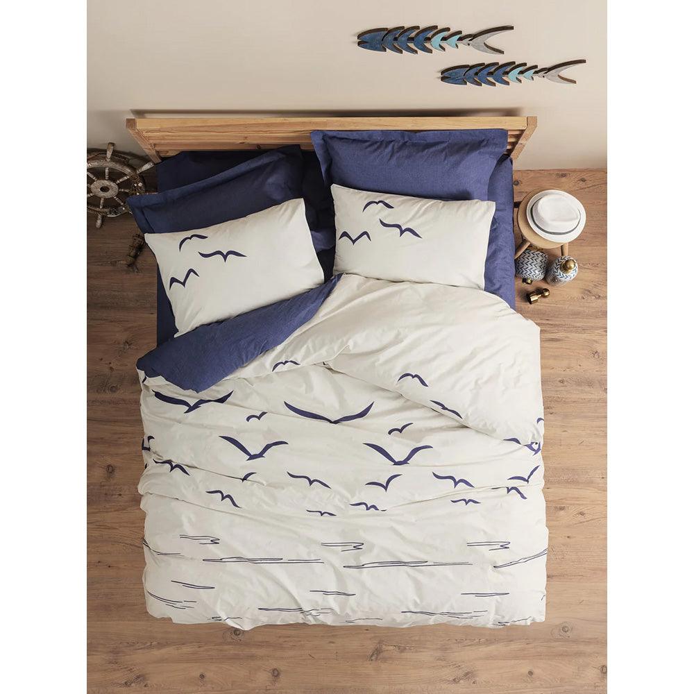 Double Bed Set LARUM LACIVERT - Made in Turkey — Foma Home